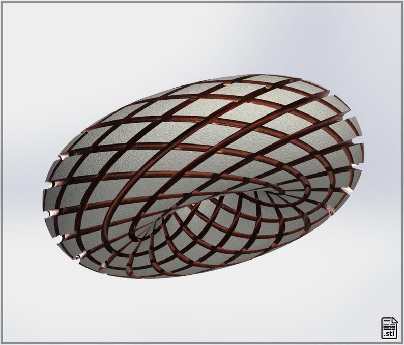 Rodin Coil Torus .STL 10 INCHES Diameter Coil | Itoroid Vortex Wave ...