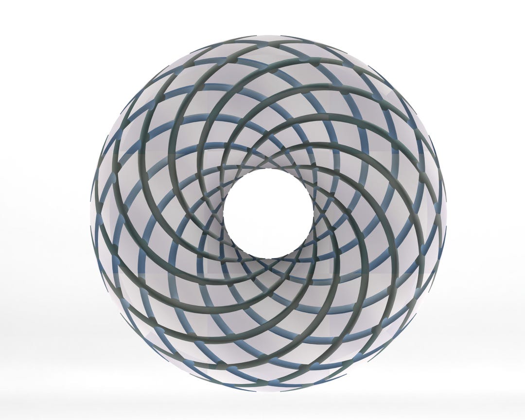 Rodin Coil Torus .STL 8 INCHES Diameter Coil | Itoroid Vortex Wave ...