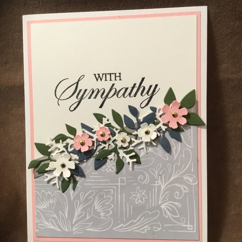 With Sympathy Die Cut - Etsy