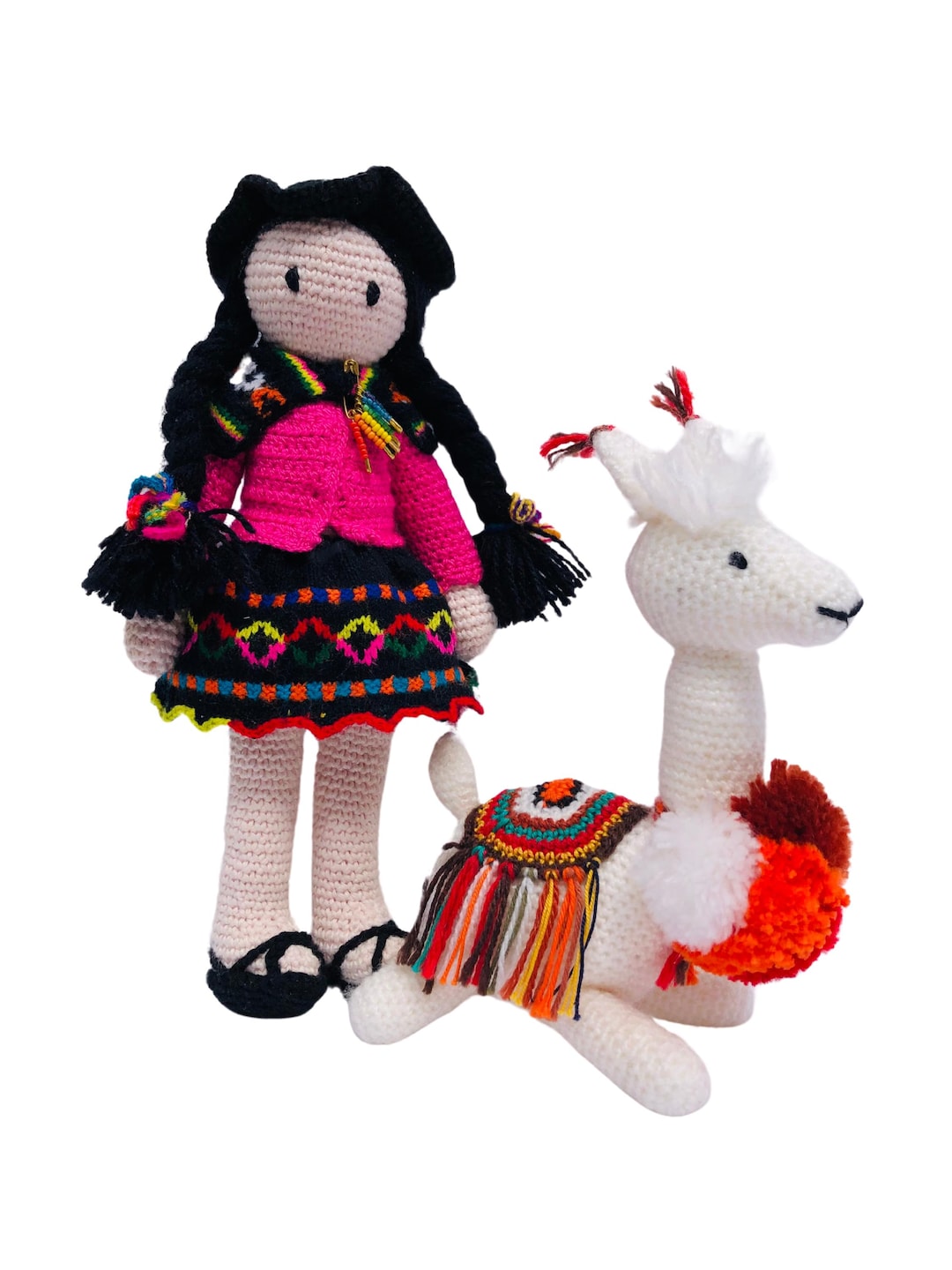 Peruvian Crochet Doll, Amigurumi Doll, Fine Stuffed Toys Kids Handmade ...