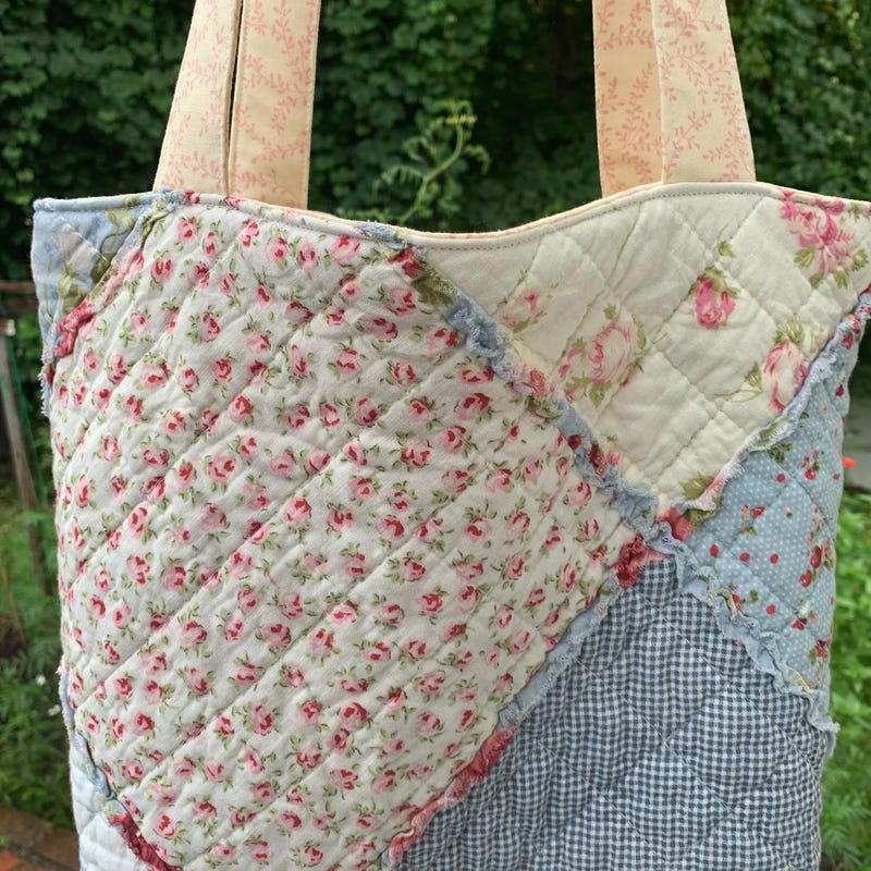 Custom Tote Bag Patchwork - Etsy