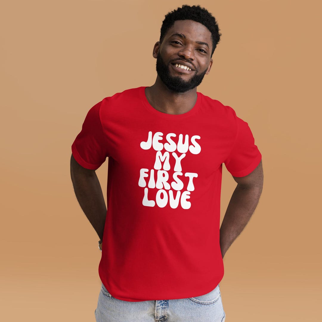 Jesus My First Love - Staple T-shirt - 100% Cotton - Etsy