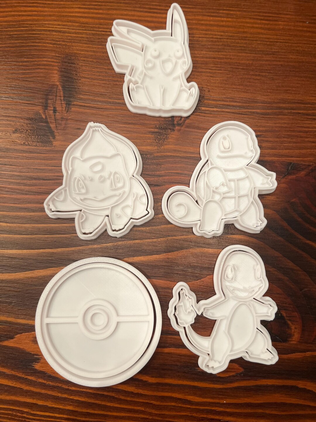 Pokémon Cookie Cutters and Stamps | Playdough Cutters | Baking Tool Set ...