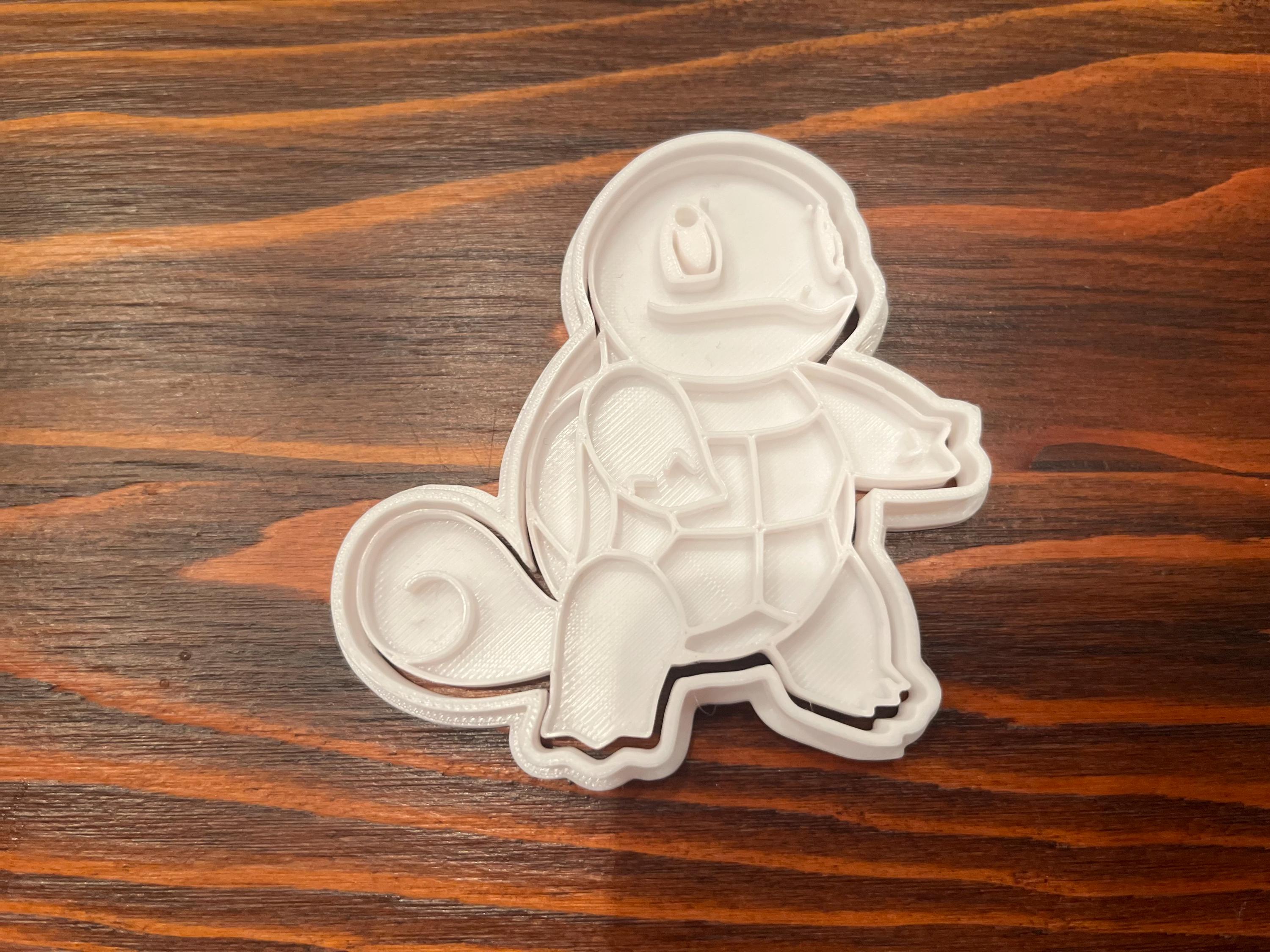 Pokémon Cookie Cutters and Stamps | Playdough Cutters | Baking Tool Set ...