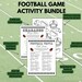 Football Activity Printable Bundle | Printable Football Activities ...