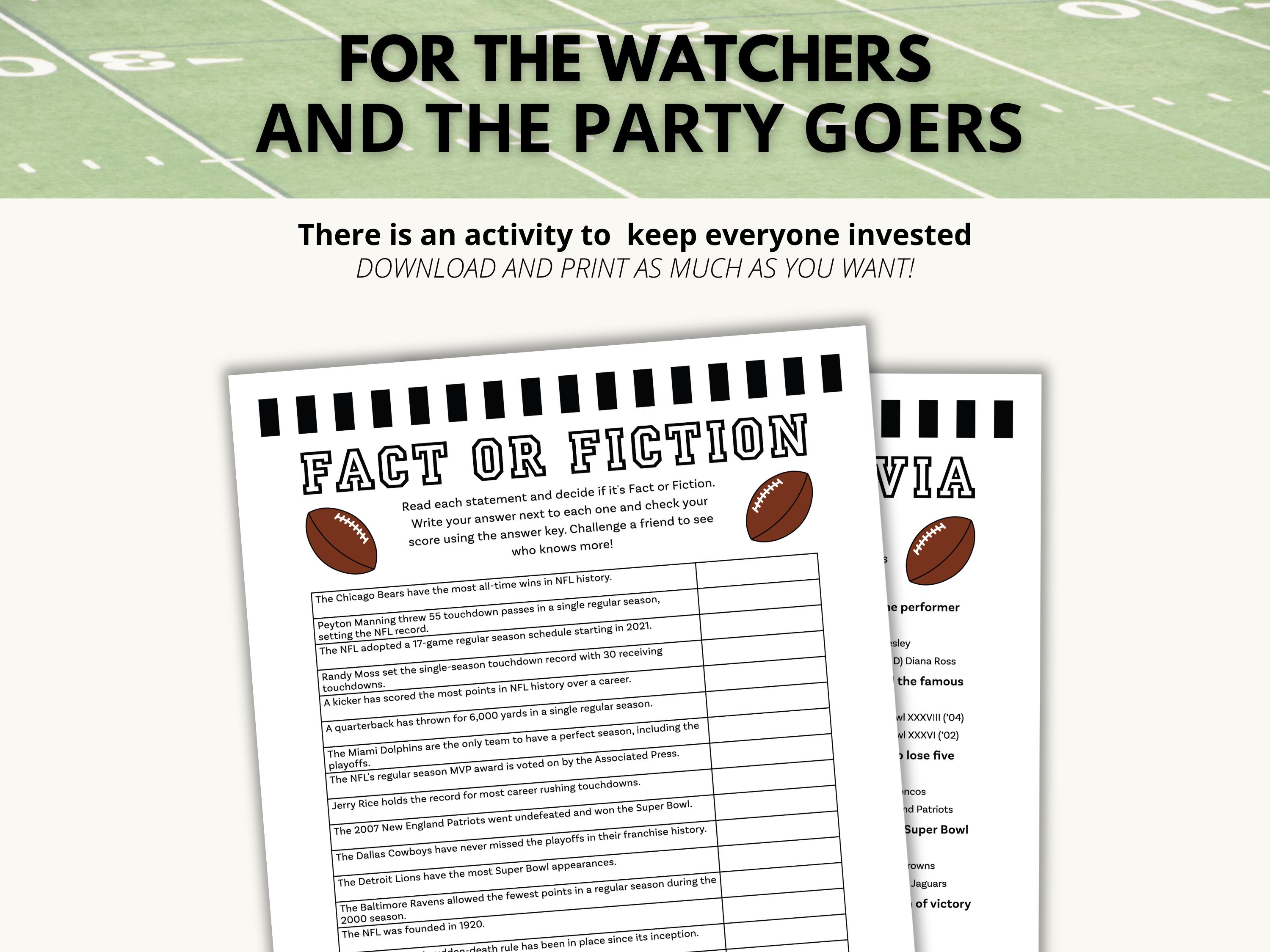 Football Activity Printable Bundle | Printable Football Activities ...