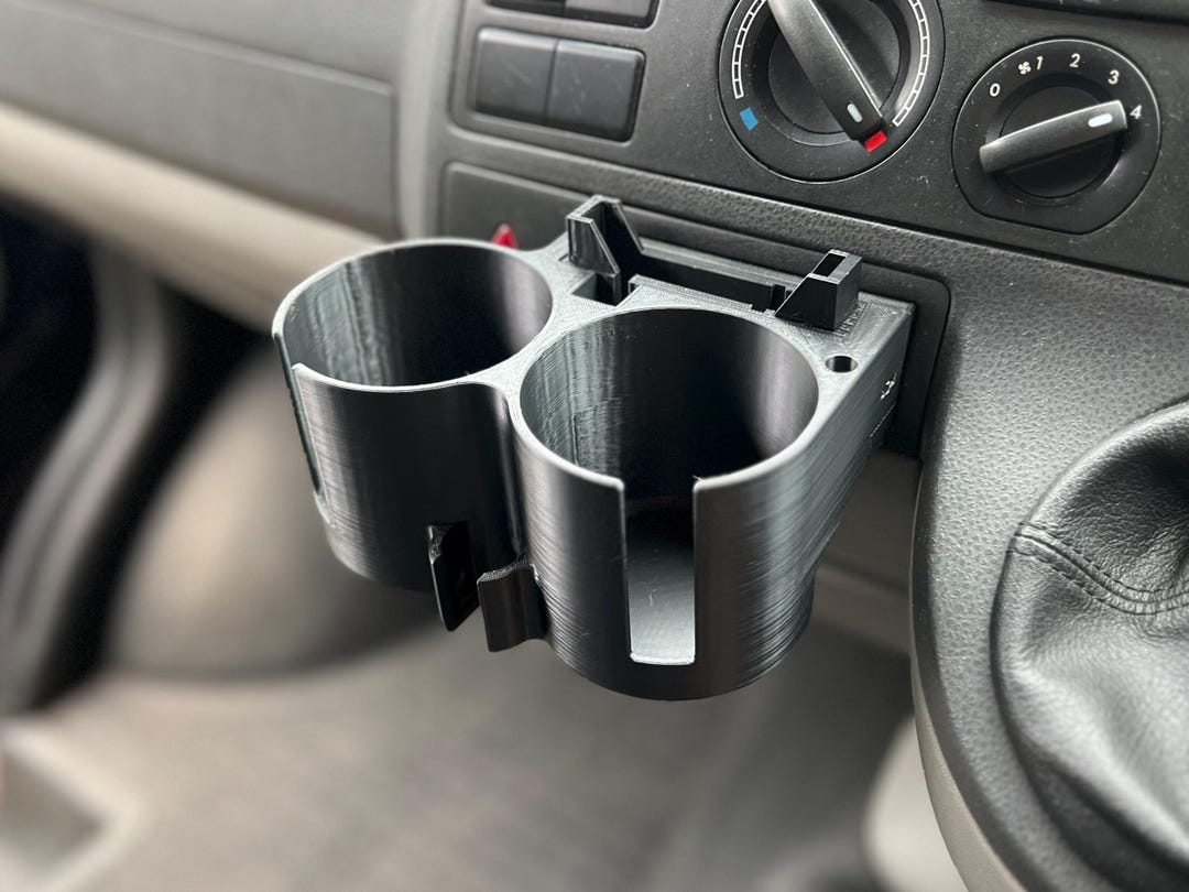 Cup Holder for a Volkswagen Transporter VW T5 Van Phone and Coin Holder ...