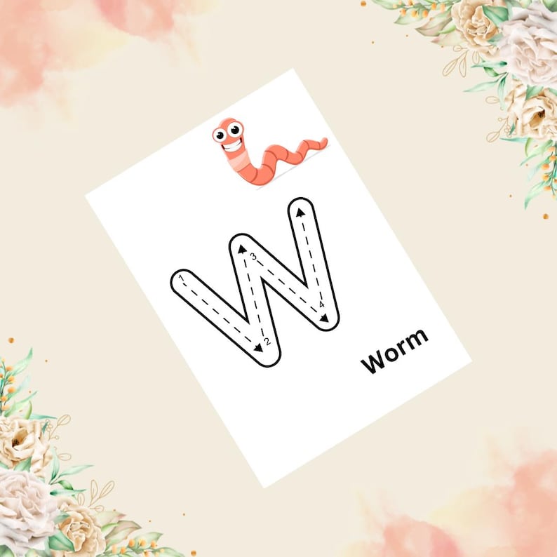 Alphabet Tracing Worksheet: ABC Handwriting Practice for Preschool ...