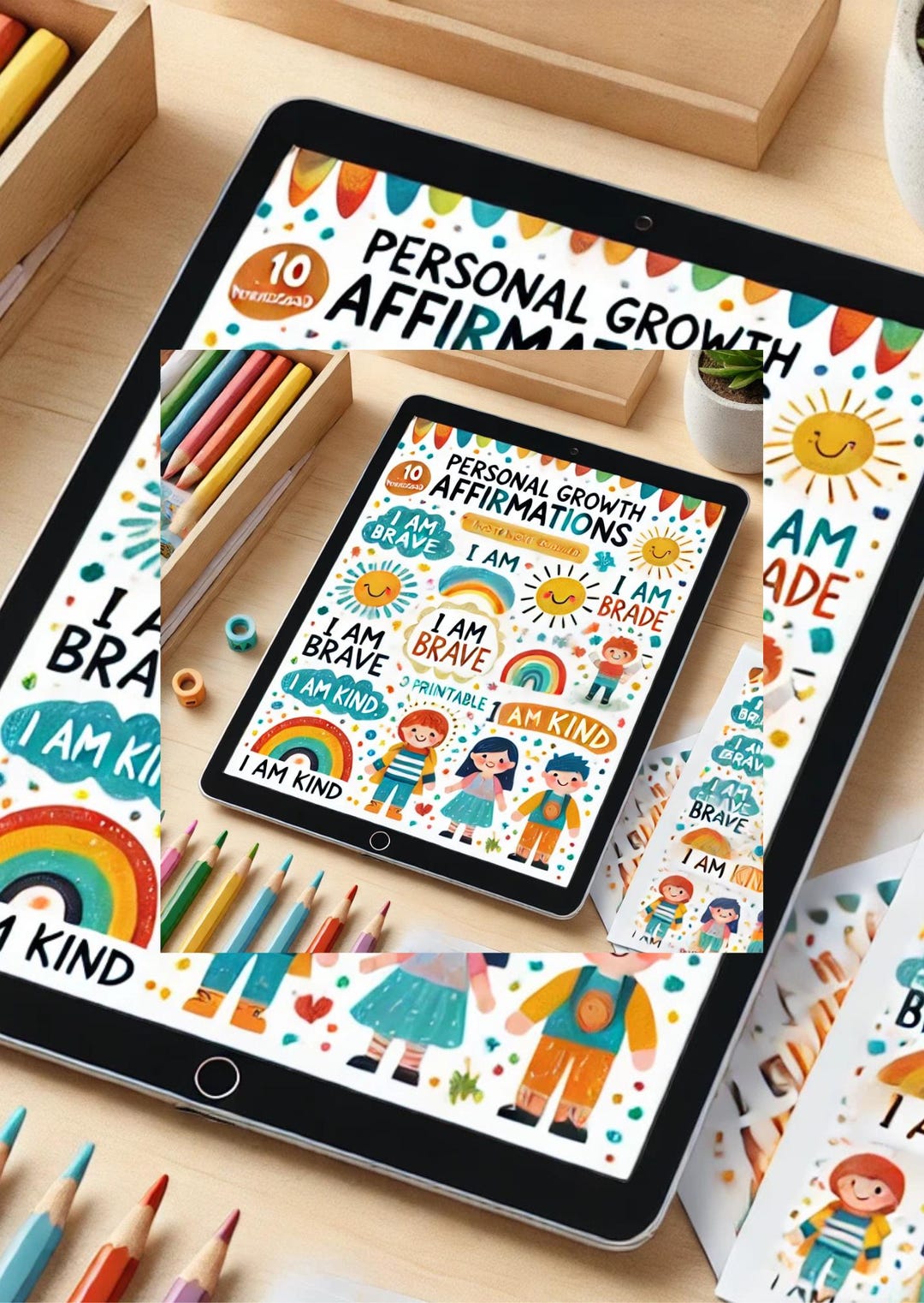 Printable Affirmation Tracing Sheets for Kids – 10 Handwriting Practice ...