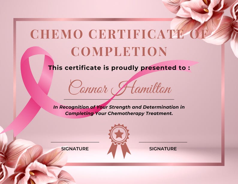 Chemo Completion Printable Bundle: Cancer Journey Support Kit (PDF ...