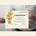 Editable Congratulation Certificate Template (PDF or Canva). - Etsy