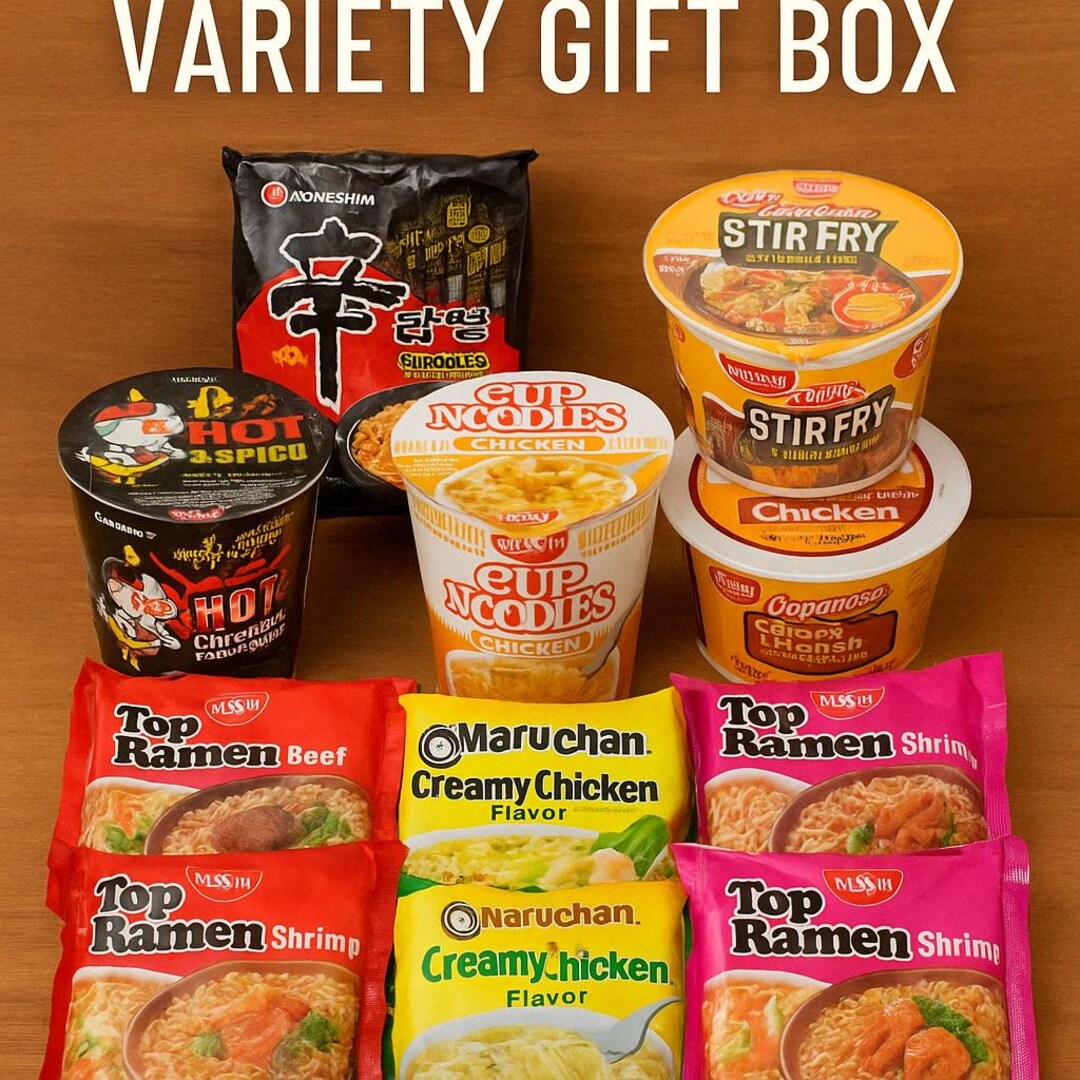 Ramen Lovers Gift Box, 10 Unique Asian Instant Noodles, Chopsticks Gift ...