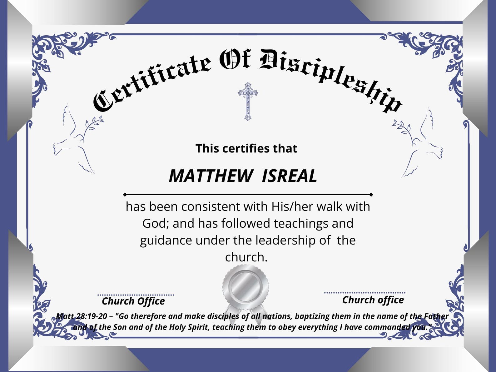 Church Certificate Bundle Editable Pastor, Baptism, Deacon, Communion ...