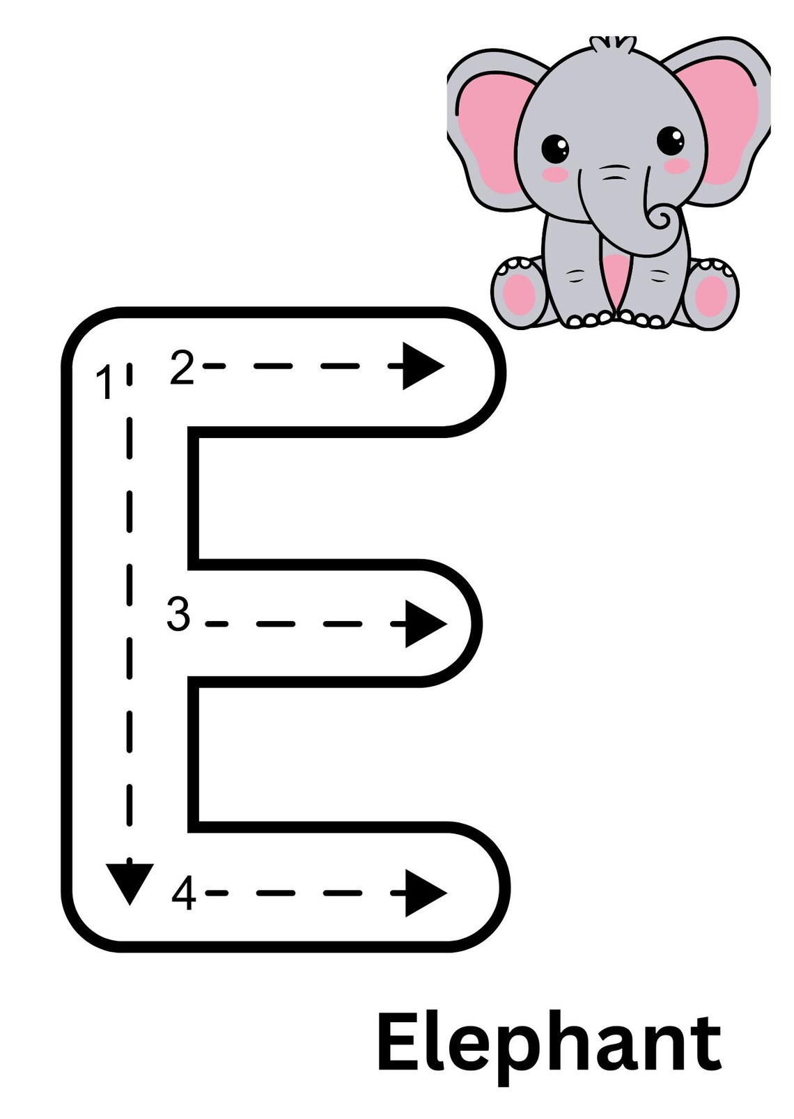 Alphabet Tracing Worksheet: ABC Handwriting Practice for Preschool ...