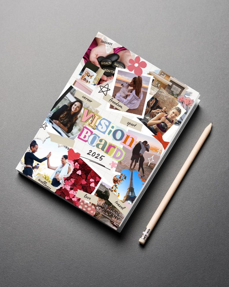 Printable Vision Board Templates: Customizable Goal Planner (PDF). - Etsy