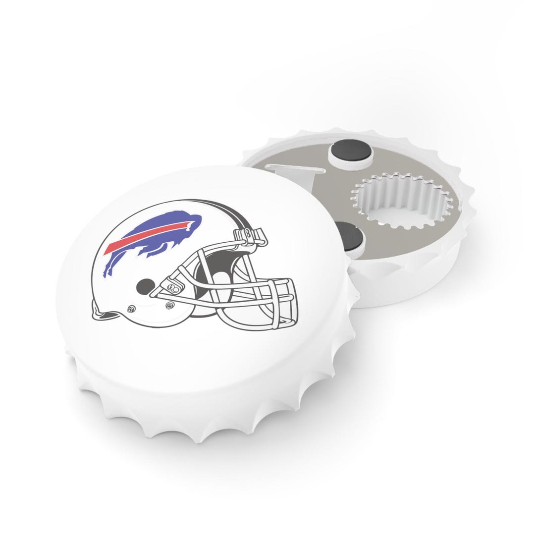 Buffalo Bills Helmet Bottle Cap Opener Magnetic, Dual Mechanism ...
