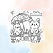 Beach Fun for Kids: 4 Coloring Pages With Cute Animals – Perfect for ...