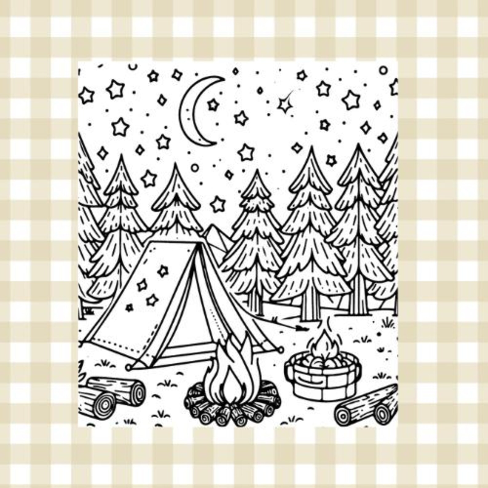 4 Nature Landscape Printable Coloring Pages for Kids - Nature ...