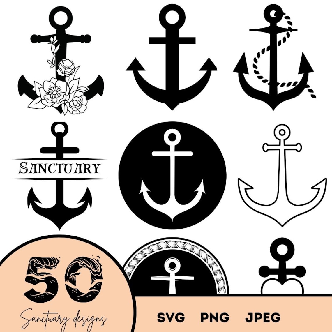 50 Maritime SVG Files: Anchors, Ships, and Nautical Adventures Perfect ...