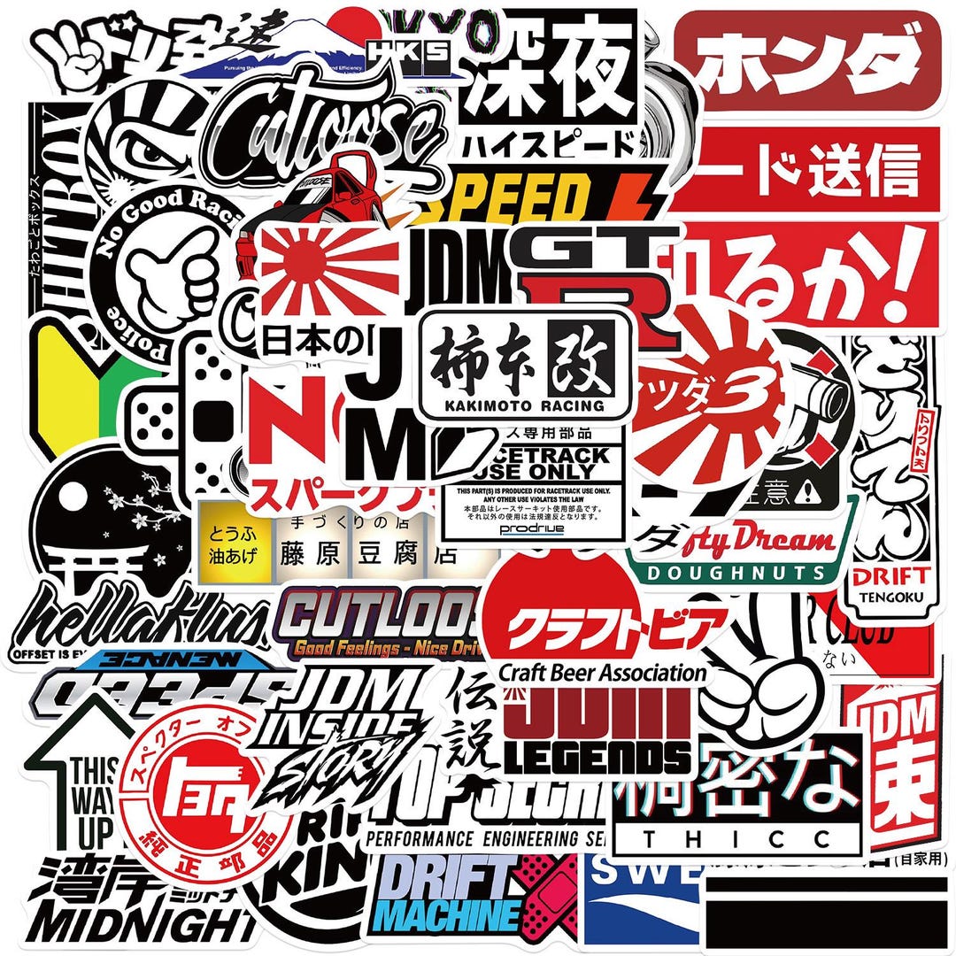 Japanese Drift Culture Stickers,vinyl Stickers,10-50 Pcs Random Pack ...