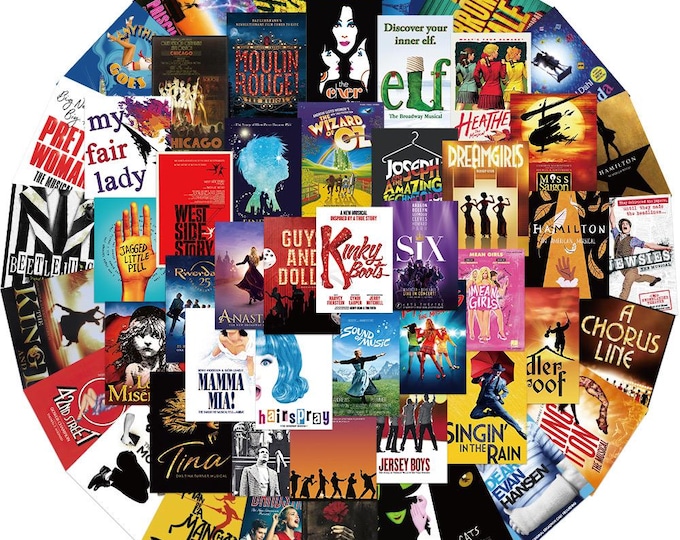Broadway Stamp Stickers Musical Theatre - Etsy