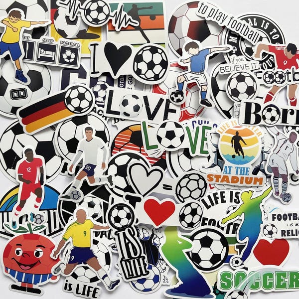 Soccer Stickers - Etsy