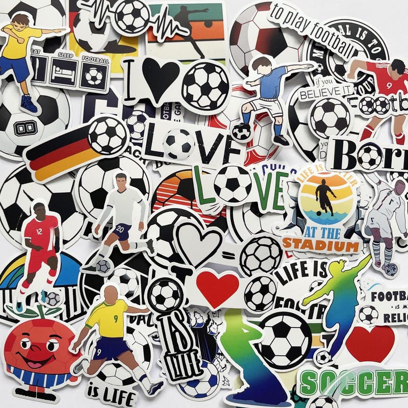 Soccer Stickers - Etsy