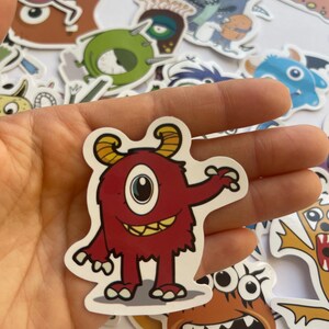 Cute Little Monsters Stickers,vinyl Stickers,10-50 Pcs Random Pack ...