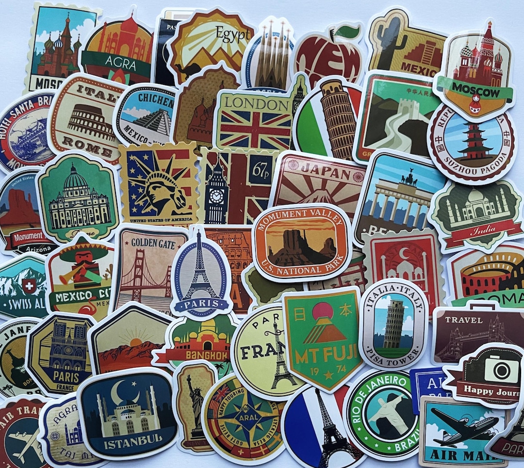 World Explorer Set Stickers,vinyl Stickers,10-50 Pcs Random Pack, FREE ...