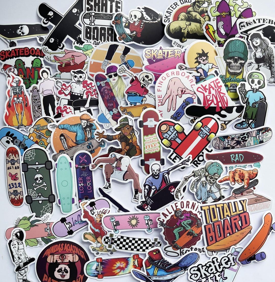 Skateboarding Stickers,vinyl Stickers,10-50 Pcs Random Pack, FREE ...