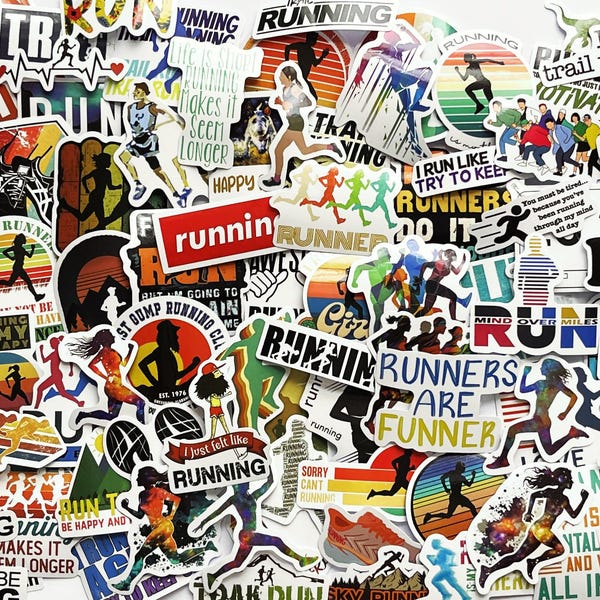 Run Running Sticker - Etsy