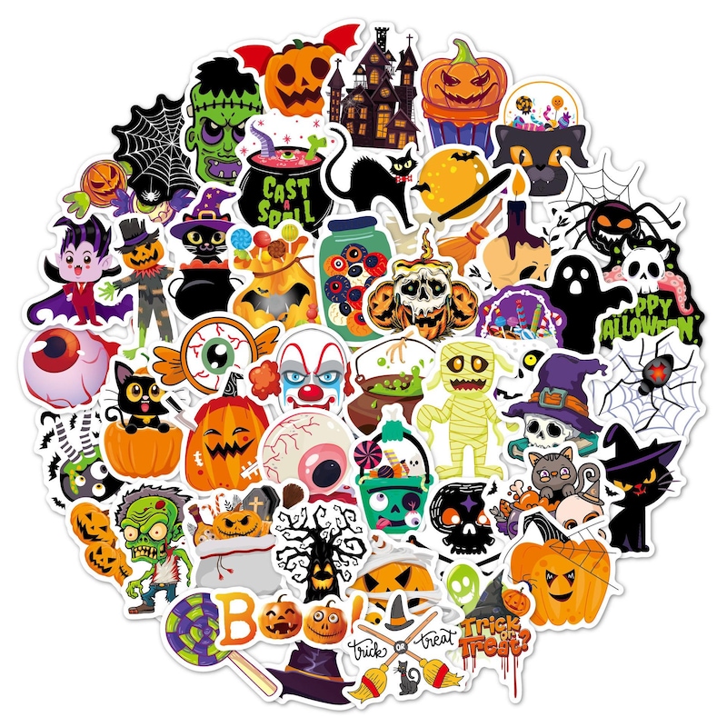 Halloween Stickers - Etsy