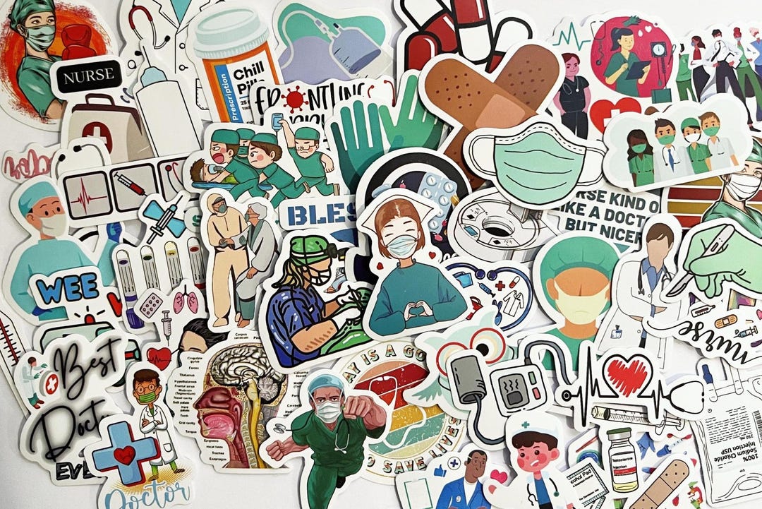Medical Stickers,vinyl Stickers,10-50 Pcs Random Pack, FREE Shipping ...