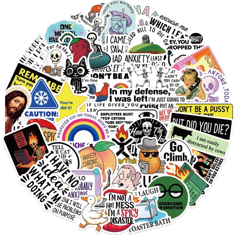 Snarky Stickers Work - Etsy