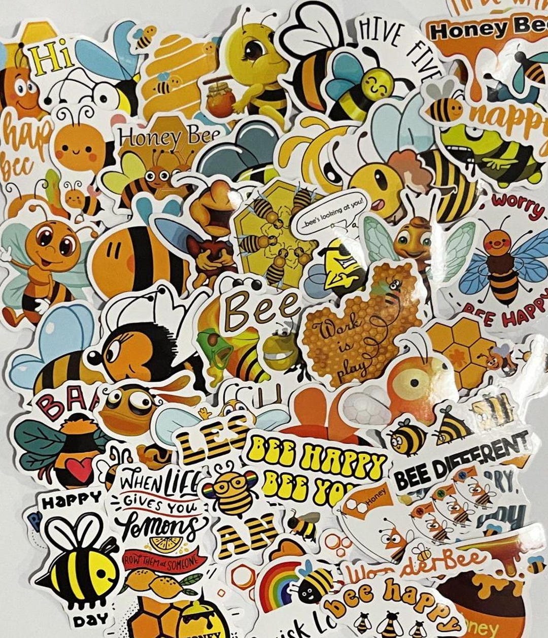 Bee Stickers,vinyl Stickers,10-50 Pcs Random Pack, FREE Shipping ...