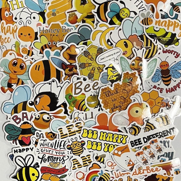 Bee Sticker - Etsy
