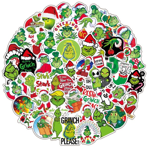 The Grinch Stickers - Etsy