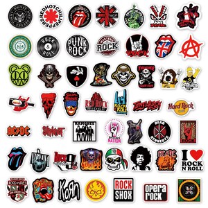 Rock Stickers, Vinyl Stickers,10-50 Pcs Random Pack, FREE Shipping ...