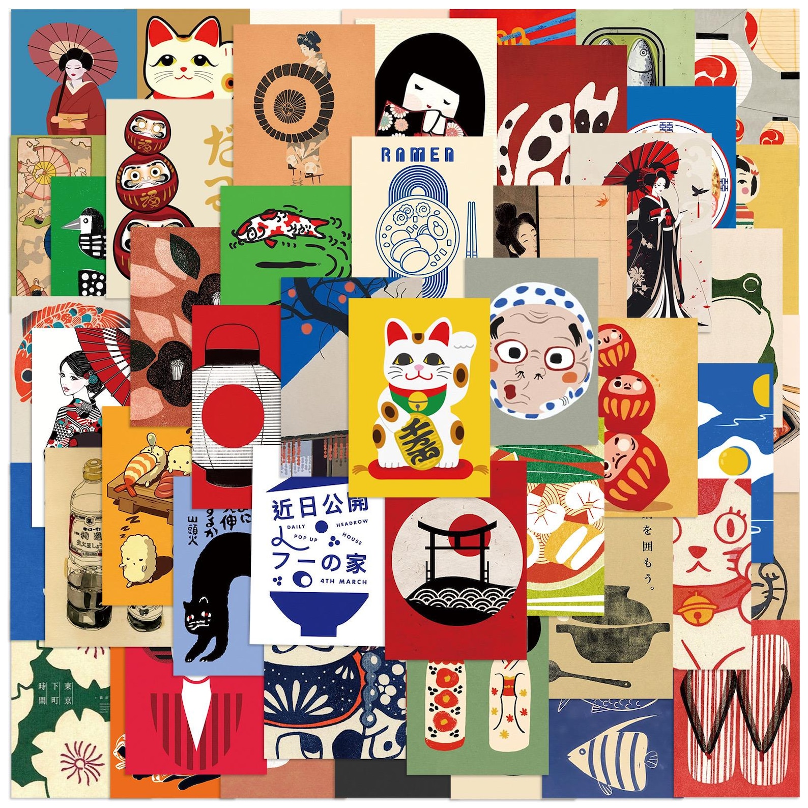 Kawaii Culture Stickers,vinyl Stickers,10-50 Pcs Random Pack,free ...