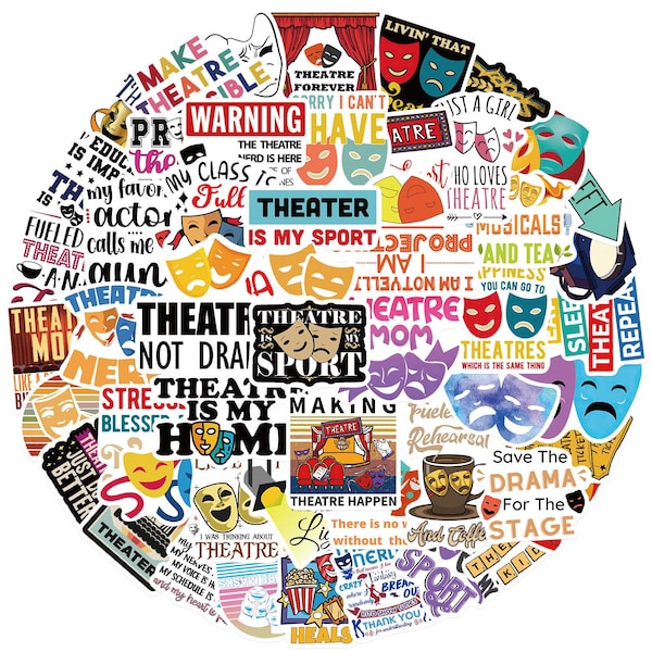Theatre Stickers - Etsy