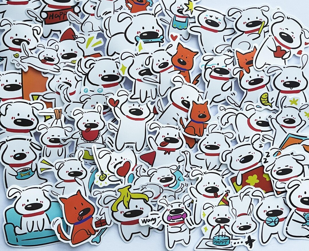 Cute Dogs Stickers,vinyl Stickers,10-50 Pcs Random Pack, FREE Shipping ...