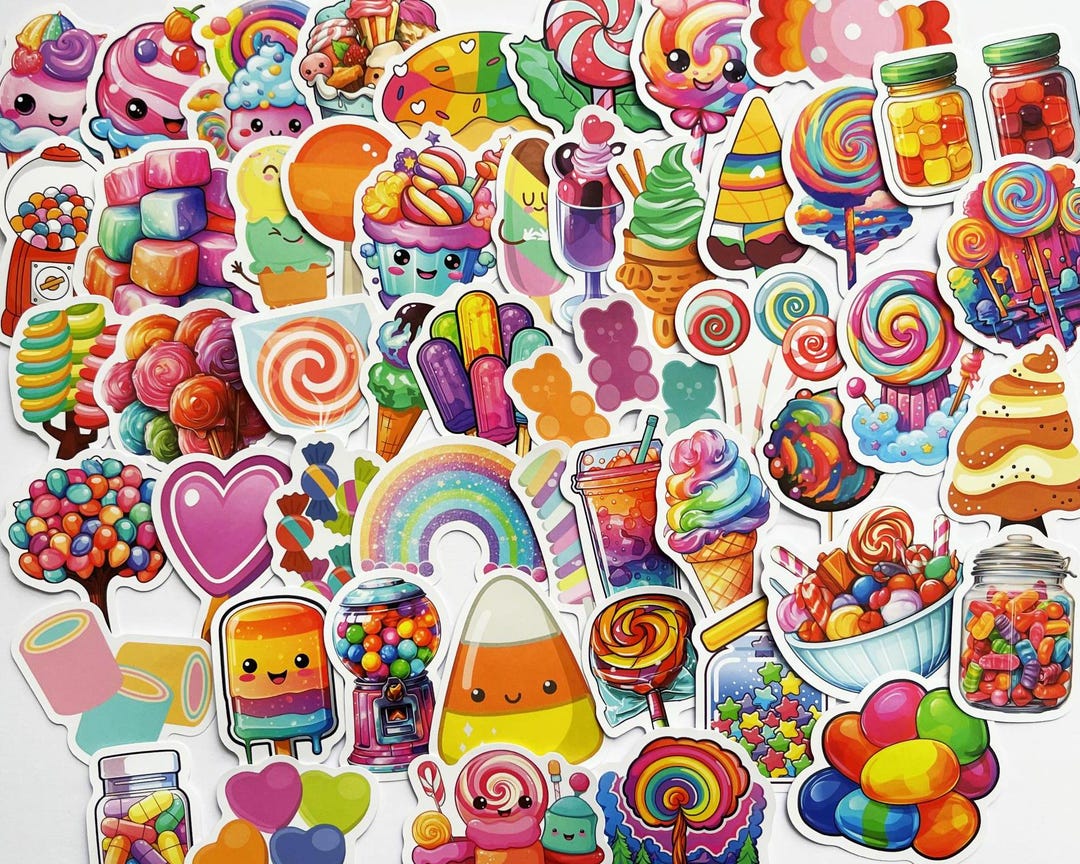 Candyland Stickers,vinyl Stickers,10-50 Pcs Random Pack, FREE Shipping ...