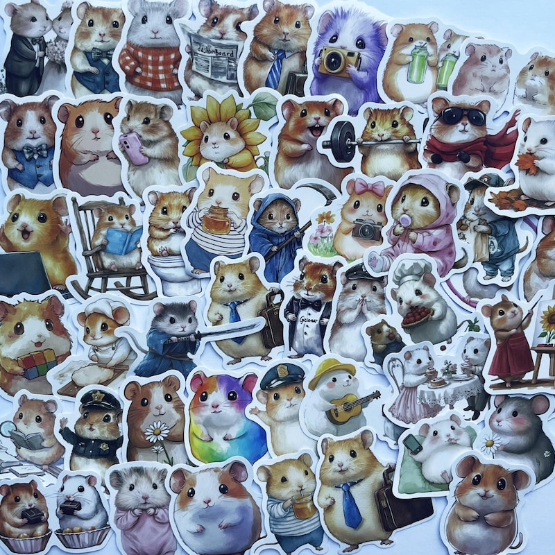 Hamster Stickers - Etsy