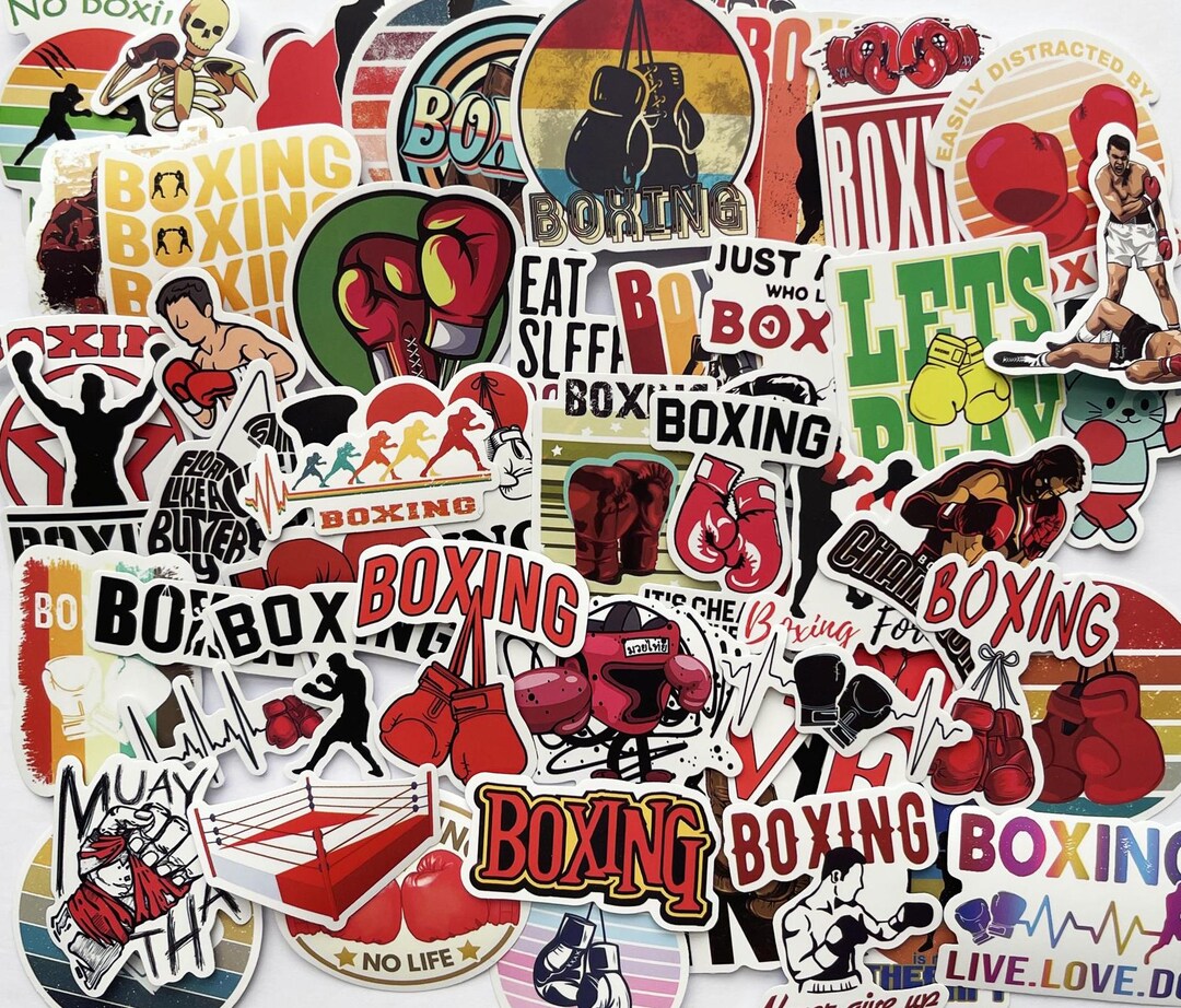 Boxing Stickers,vinyl Stickers,10-50 Pcs Random Pack, FREE Shipping ...