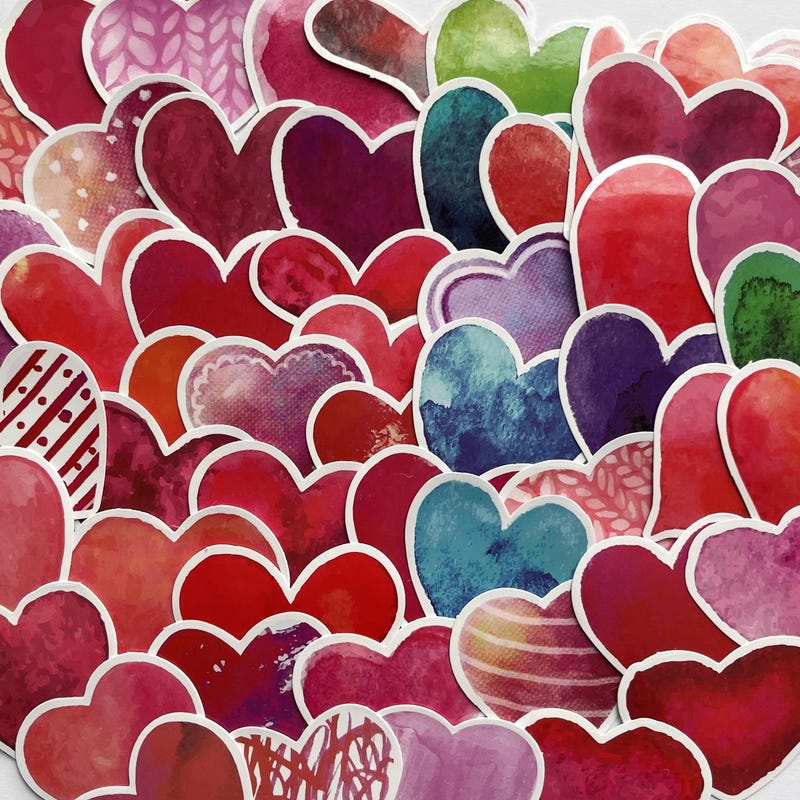 Luggage Sticker Heart - Etsy