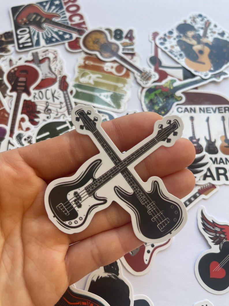 Guitar Lover Stickers,vinyl Stickers,10-50 Pcs Random Pack, FREE ...