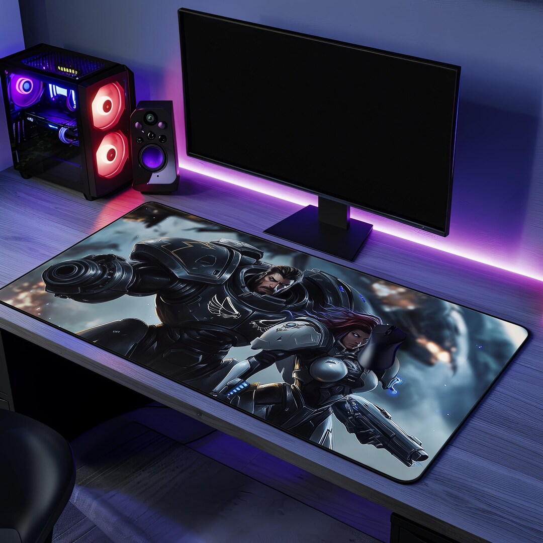 Raynor & Kerrigan Starcraft Mouse Pad | Perfect Gift for Gamers and ...