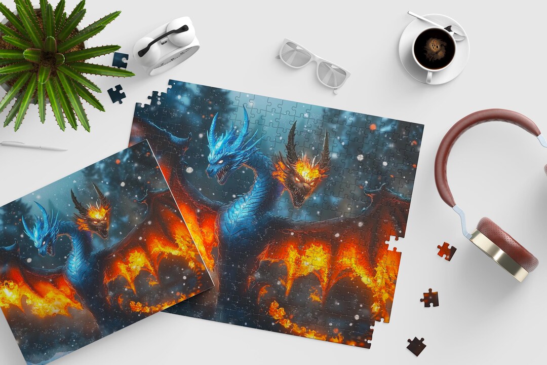 Jakiro Dota 2 Puzzle - 110 to 1014-piece Options, Fantasy Decor Gift ...