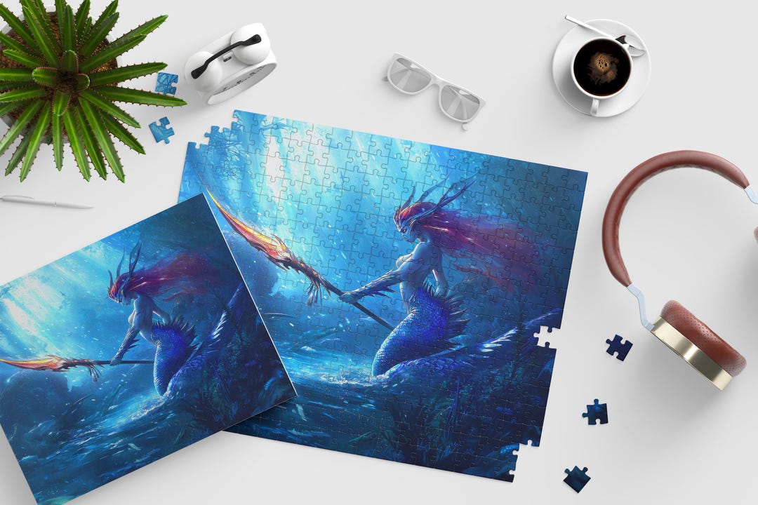 Naga Siren DOTA 2 Puzzle - 110, 252, 520, 1014-piece, Perfect Gift for ...