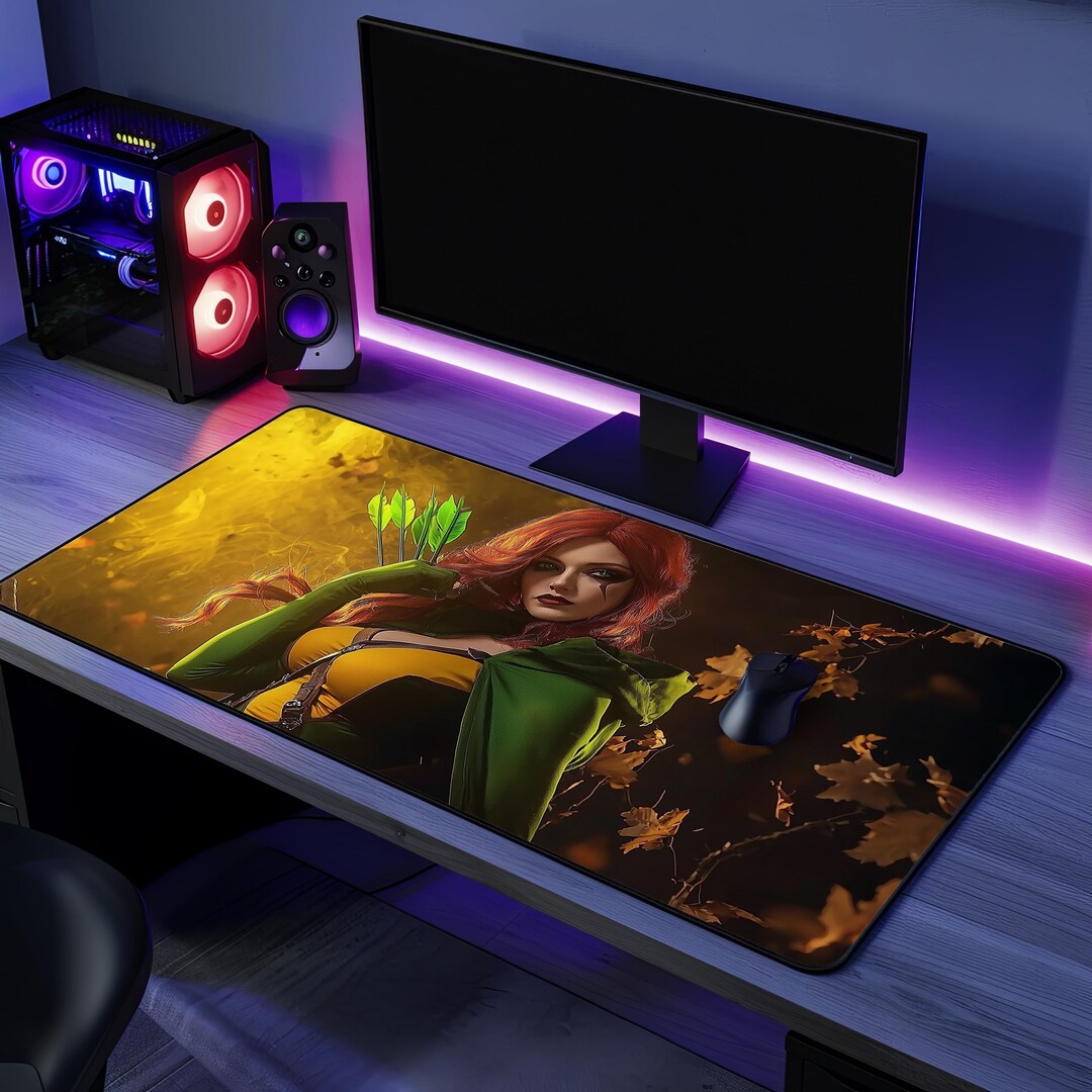 Windranger DOTA 2 Gaming Desk Mat | Mouse Pad for Gamers | Gamer Setup ...